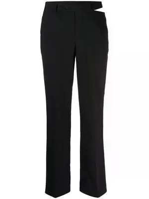 BETTTER Better Straight-leg Wool Trousers With Cut-out Detailing