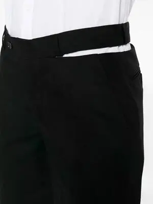 BETTTER Better Straight-leg Wool Trousers With Cut-out Detailing