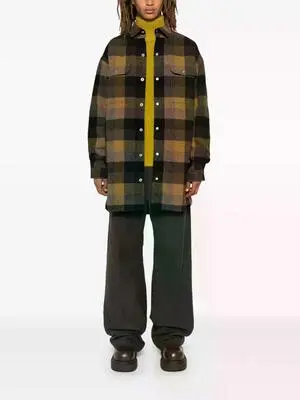 Rick Owens Checked Shirt - Brown