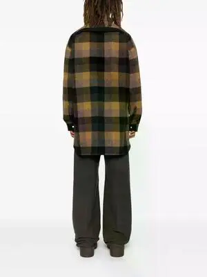 Rick Owens Checked Shirt - Brown