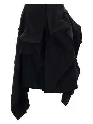 Yohji Yamamoto Asymmetric Design Wool Skirt