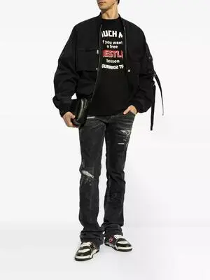 Dsquared2 Slogan-print Cotton T-shirt - Black