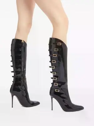 GIUSEPPE ZANOTTI Patthi 105mm Patent Leather Knee-high Boots