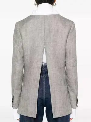 BETTTER X Zegna Collarless V-neck Blazer