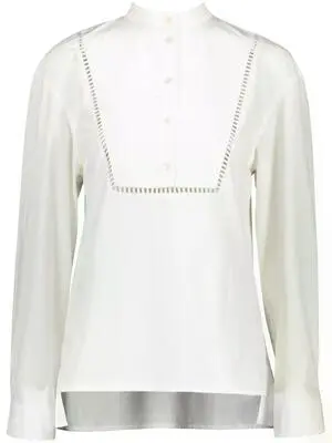 YVES SALOMON Poplin Blouse - White