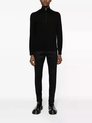 Paul Smith Merino Wool Quarter Zip Pullover