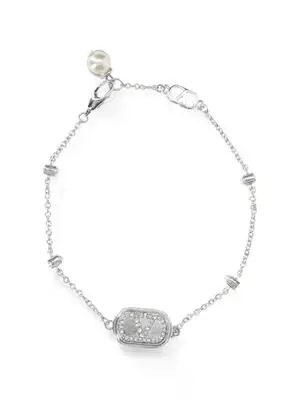 Valentino Garavani V-logo Signature Bracelet - Grey
