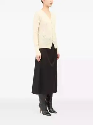 MAISON MARGIELA V-neck Distressed Button-up Cardigan