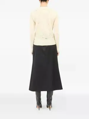 MAISON MARGIELA V-neck Distressed Button-up Cardigan