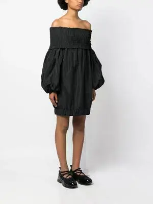 PATOU Off-shoulder Puff-sleeve Dress
