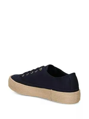 Tommy Hilfiger Canvas Platform Lace-up Sneakers