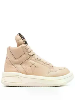 CONVERSE X Drkshdw Turbowpn Leather High Top Sneakers - Neutrals