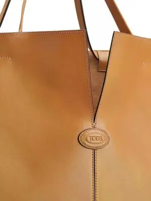 TOD'S Medium Leather Tote Bag - Brown