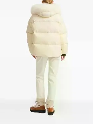 YVES SALOMON Lambswool-trimmed Hooded Down Jacket