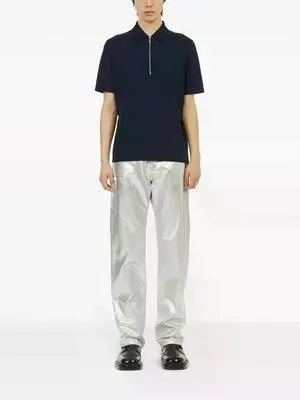 FERRAGAMO Half-zip Cotton Polo Shirt