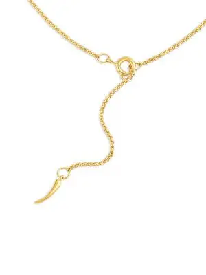 DINNY HALL 18k Vermeil Horn Pendant Necklace