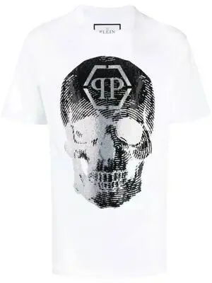 Philipp Plein Ss Skull Print T-shirt - White