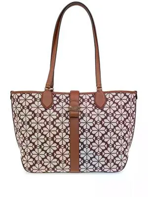 Kate Spade New York Medium Floral-jacquard Tote Bag - Red