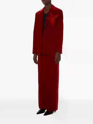 JW Anderson Wide-leg Mid-rise Trousers - Red