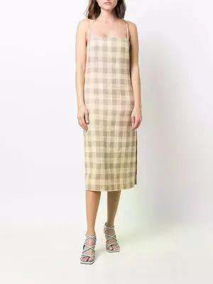Giuseppe Di Morabito Checked Midi Dress