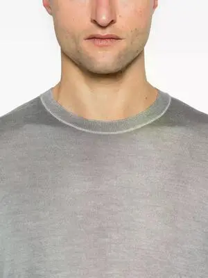 Avant Toi Distressed Crew Neck Sweater