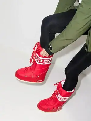 Moon Boot Icon Nylon Boots - Red