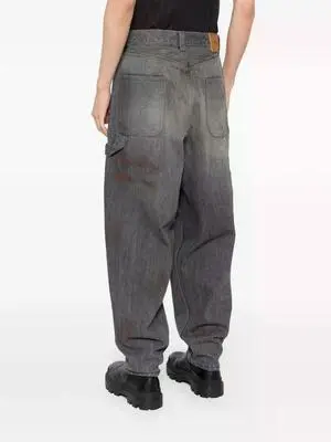 DOUBLET Spray-paint Effect Tapered Jeans