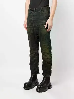 Boris Bidjan Saberi Asymmetric Drop-crotch Jeans