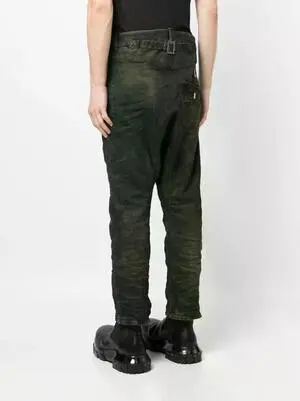 Boris Bidjan Saberi Asymmetric Drop-crotch Jeans