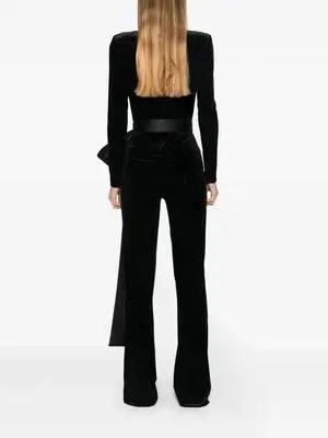 NISSA Velvet Glitter Detail Jumpsuit