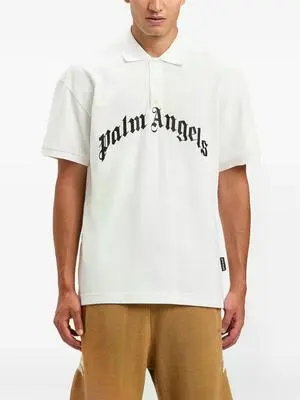Palm Angels Logo-embroidered Polo T-shirt