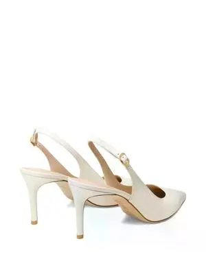 STUART WEITZMAN Pointed Toe Slingback Pumps - Neutrals