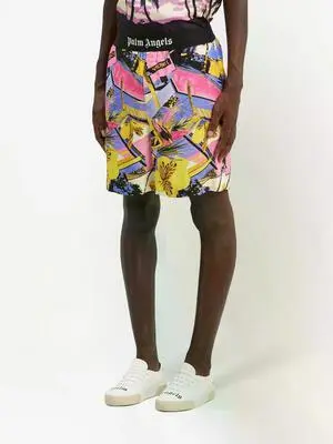 Palm Angels Floral-print Deck Shorts