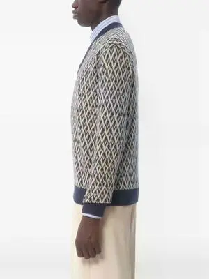 Valentino Garavani Wool Jumper With "toute La V" Jacquard Pattern