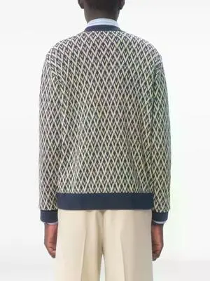 Valentino Garavani Wool Jumper With "toute La V" Jacquard Pattern