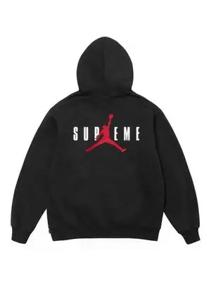 Supreme X Jordan Cotton Hoodie - Black