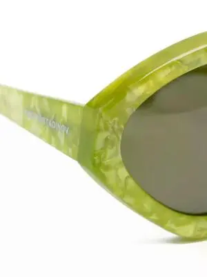 KIKO KOSTADINOV Geometric Tinted Sunglasses - Green