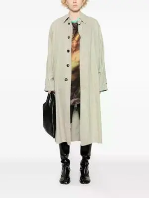 MAISON MARGIELA Four-stitch Logo Trench Coat