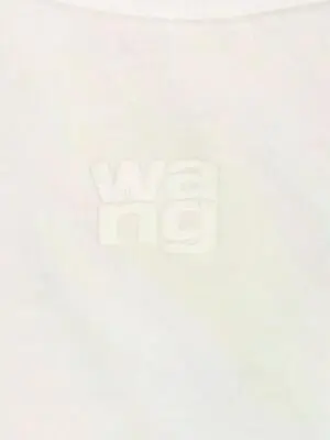 Alexander Wang Puff Logo Shrunken Tee In Cotton Jersey