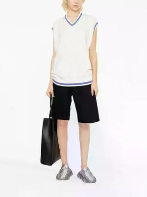 Alexander Wang Stripe-detail Knitted Sleeveless Top