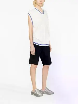 Alexander Wang Stripe-detail Knitted Sleeveless Top