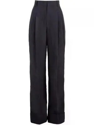 Zeus+dione High-waisted Wide-leg Trousers - Black