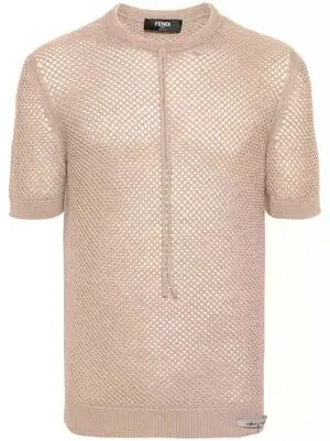 Fendi Open-knit Wool T-shirt