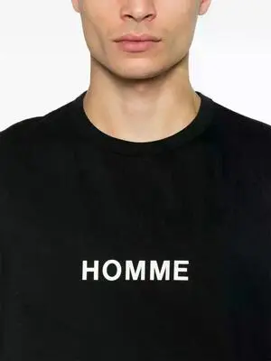 Comme Des Garçons Logo-print T-shirt - Black