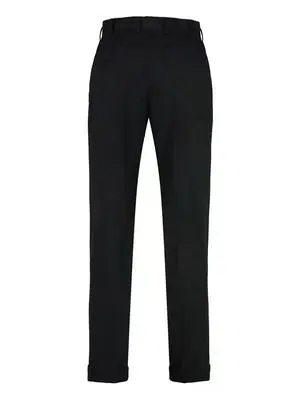 PT TORINO Virgin Wool Trousers - Black