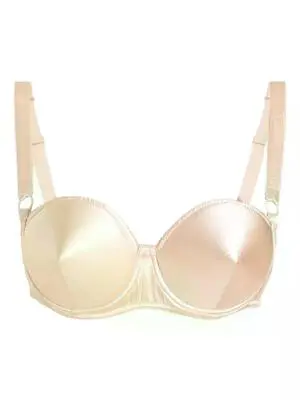 Dolce & Gabbana Satin Balconette Bra Neutrals