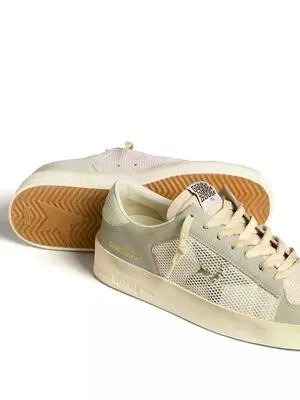 GOLDEN GOOSE Stardan Panelled Leather And Mesh Sneakers