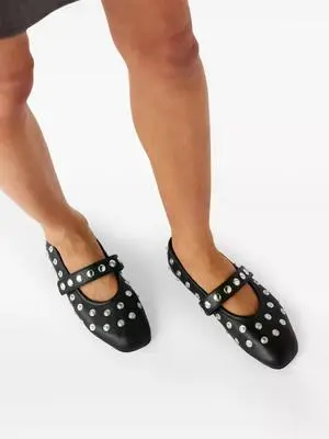 Stella McCartney Studded Mary Jane Ballet Flats - Black