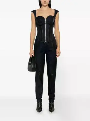 MITILIANE COUTURE Paneled Slim-cut Jeans