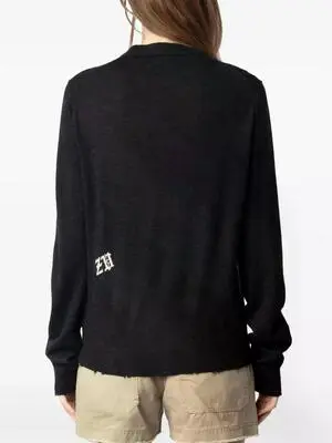 Zadig&Voltaire Call Me Baby" Slogan Print Crew Neck Jumper